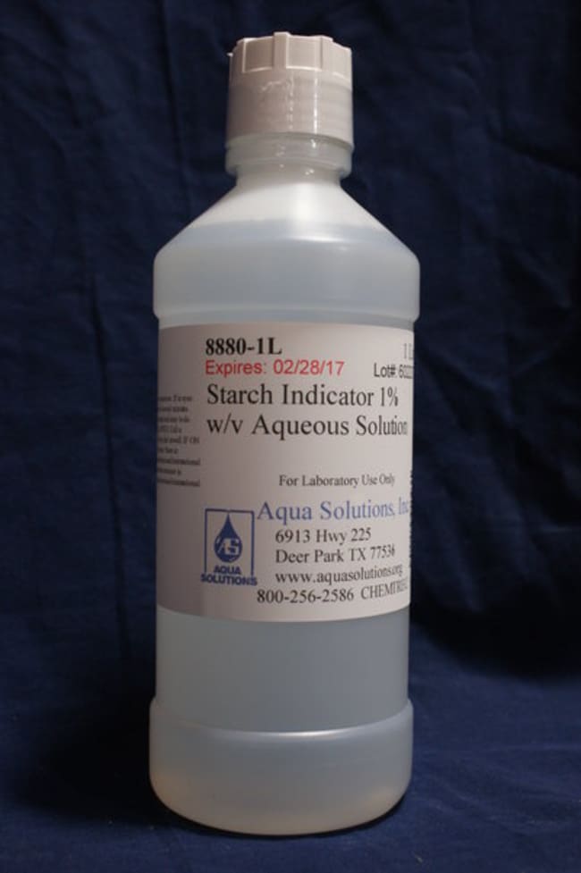 Aqua Solutions Starch Indicator 1% w/v Aqueous Solution (1L), Quantity ...