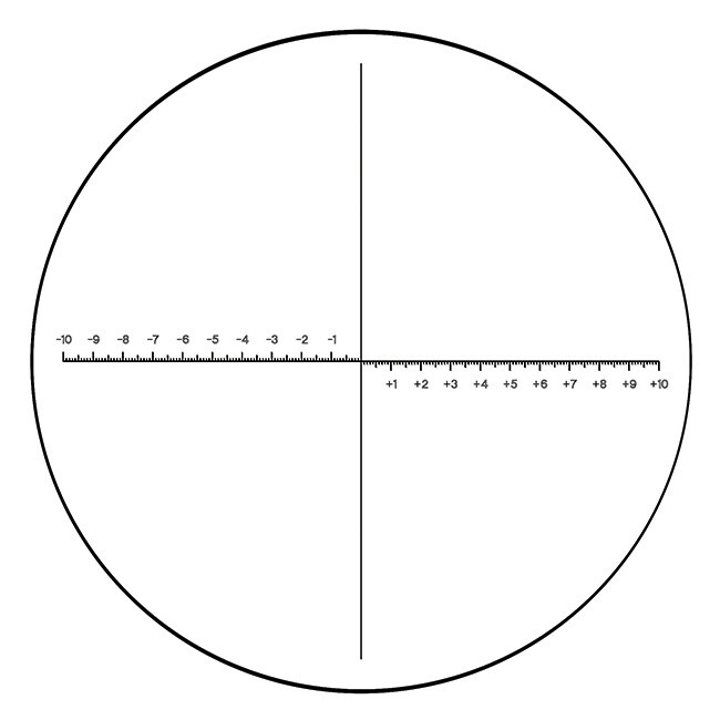 Electron Microscopy Sciences Cross Line Scale Reticle RET 21, 21 mm, 20 ...