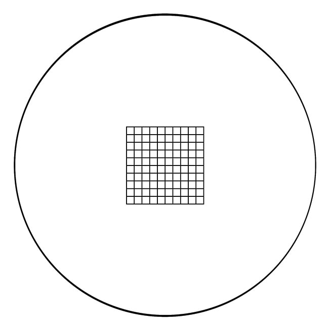 Electron Microscopy SciencesGrid Reticle RET 73, 19 mm, 10 mm x 10 mm ...