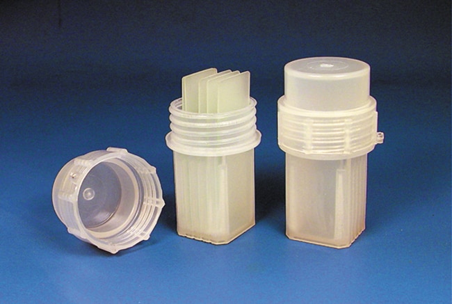 Electron Microscopy Sciences Square Slide Standing Jar SQUARE SLIDE STANDING | Fisher Scientific