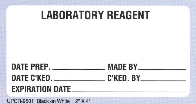 Electron Microscopy Sciences Laboratory Reagent Container Labels Model ...