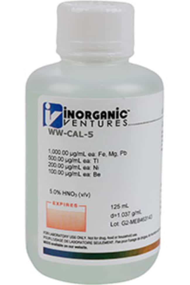 Inorganic Ventures 200.7WW CAL SOLUTION 5 125mL, Quantity: Each of 1 ...