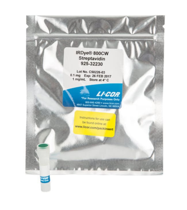 LI COR BIOTECH LLC IRDye 800CW Streptavidin (0.1 mg), Quantity: Each of ...