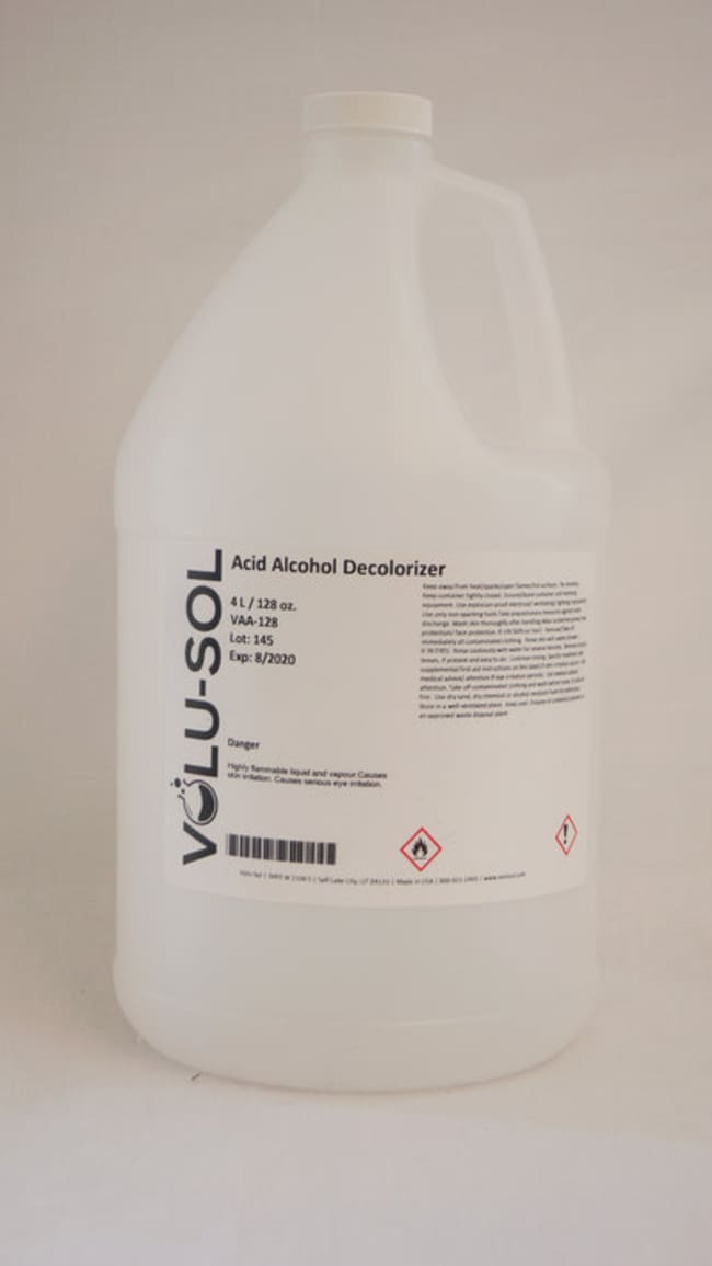 Volu Sol Acid Alcohol Decolorizer, 128 oz / 3.78 L, Volu-Sol, Quantity: | Fisher Scientific
