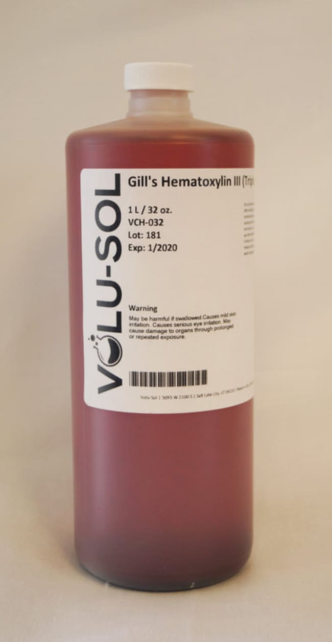 Volu Sol Gill's Hematoxylin III (Triple Strength), 32 oz / 1 L, Volu-Sol, | Fisher Scientific