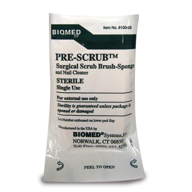 Med Vet International Sterile Surgical Scrub Brush Dry Sterile, 30/Box ...