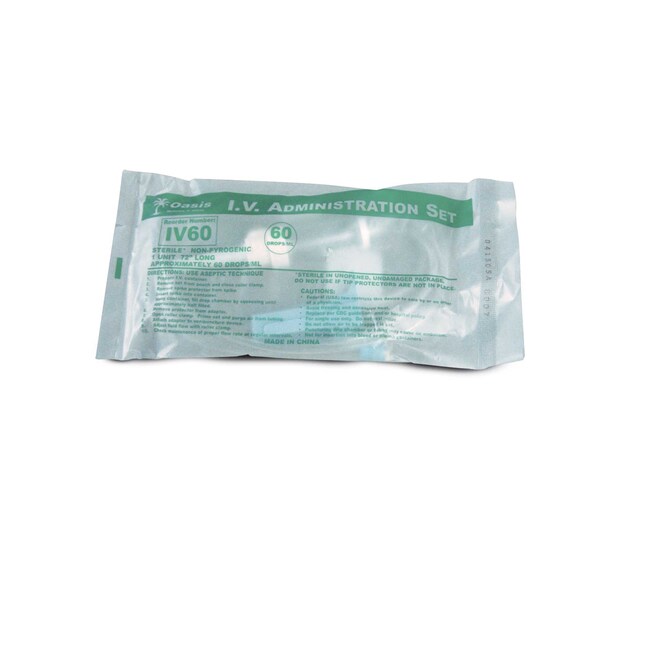 Med Vet International IV Administration Set, 60dr/mL 72" with Injection ...
