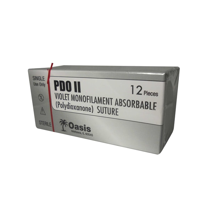 Med Vet International Oasis PDO Suture, Size 4-0, with NFS-2 Needle, 12 ...