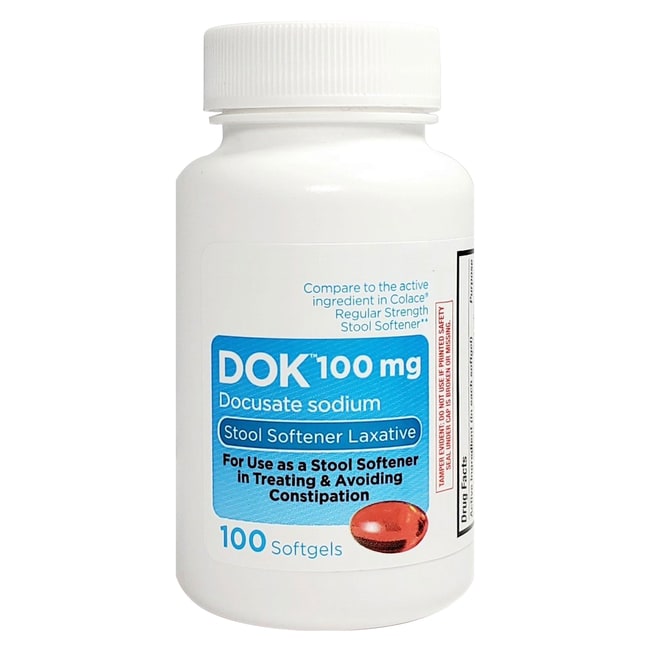 Med Vet International Docusate Sodium 100mg, 100 Sofgel Capsules ...