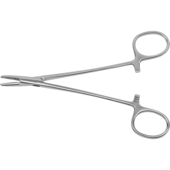 Med Vet International Mayo-Hegar Needle Holder, Fenestrated Jaws, 6 ...