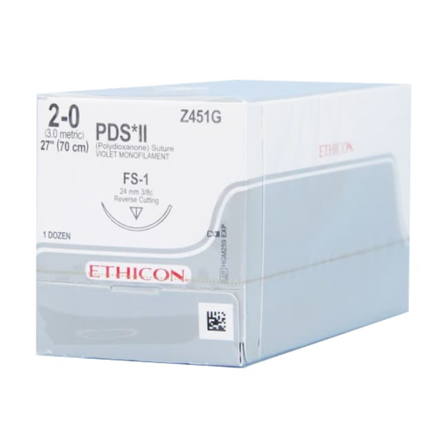 Med Vet International Ethicon PDS II (Polydioxanone) Suture, Size 2-0, | Fisher Scientific