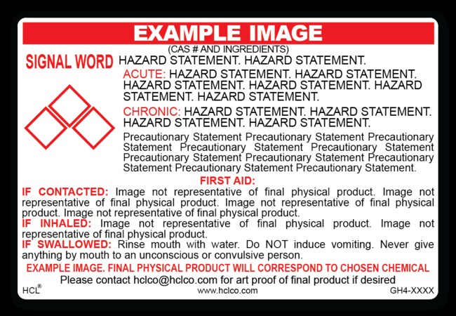 HCL Labels Custom GHS Label - 4" x 7" - Modern GHS (Pack of 25 ...