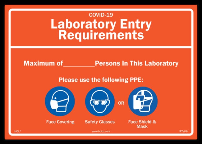 HCL Labels Lab Entry Requirements - Indicate Maximum of Persons In This ...