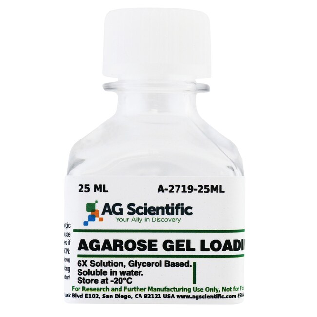AG Scientific Inc Agarose Gel Loading Dye, 25 ML | Fisher Scientific