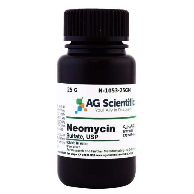 AG Scientific Inc Neomycin Sulfate, USP, 25 G | Fisher Scientific