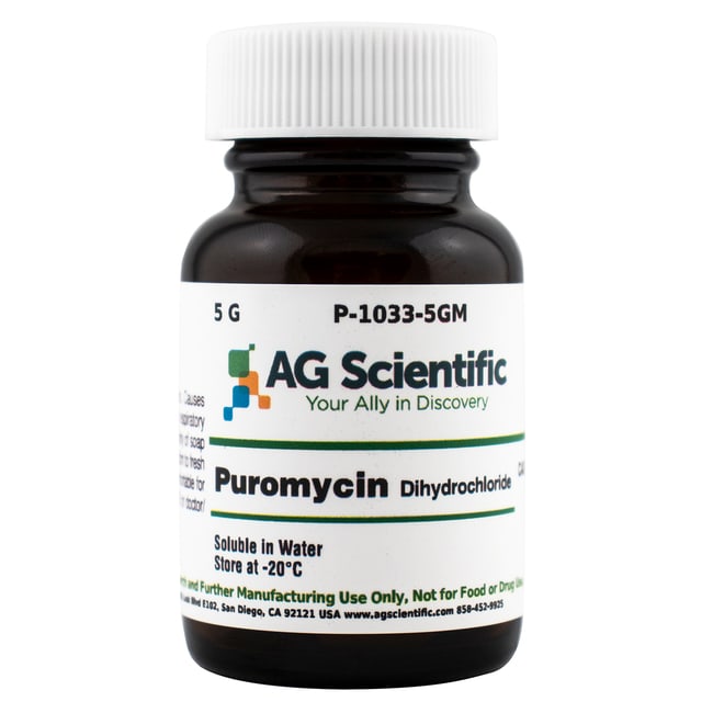 AG Scientific Inc Puromycin, 5GM, Quantity: Each of 1 | Fisher Scientific