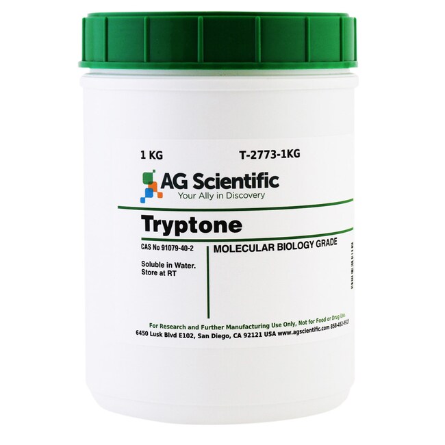 AG Scientific Inc Tryptone, Powder, 1 KG | Fisher Scientific