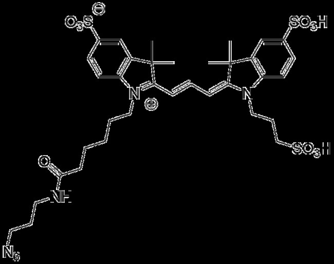 Click Chemistry Tools Cy3 Azide can be reacted with terminal alkynes ...