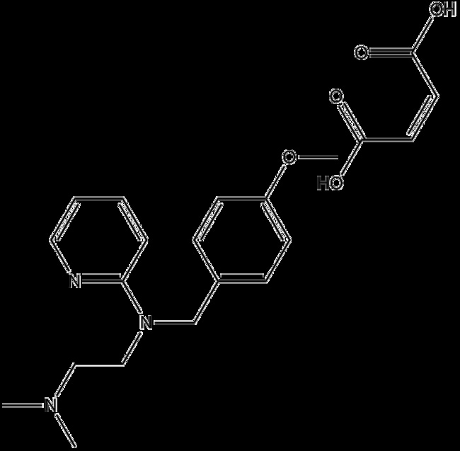 Apexbio Technology LLC Mepyramine maleate,100mg CAS# 59-33-6, Quantity ...