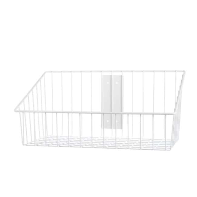 Marlin Steel Wire Products Slanted Wall Mount Basket 18.75"L x 10.49"W ...