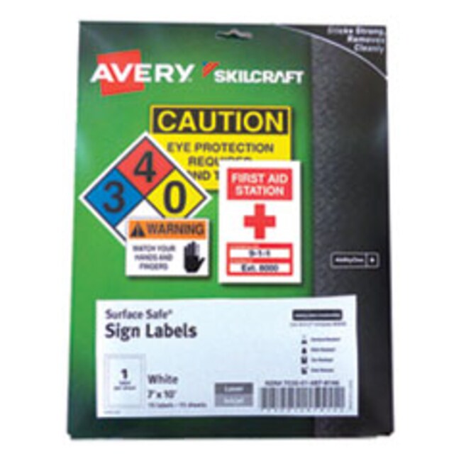 Enterprise Technology Solutions Skilcraft/avery Surface Safe Sign ...