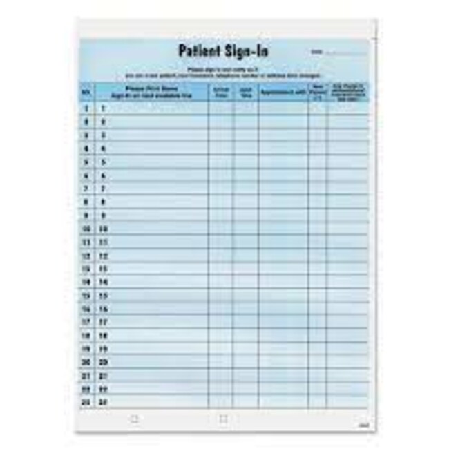Enterprise Technology Solutions Patient Sign-In Label Forms, Two-Part ...
