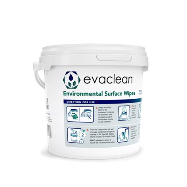 EARTHSAFE CHEMICAL ALTERNATIVES LLC Evaclean 110 Wipes Bucket/Lid, Quantity: | Fisher Scientific