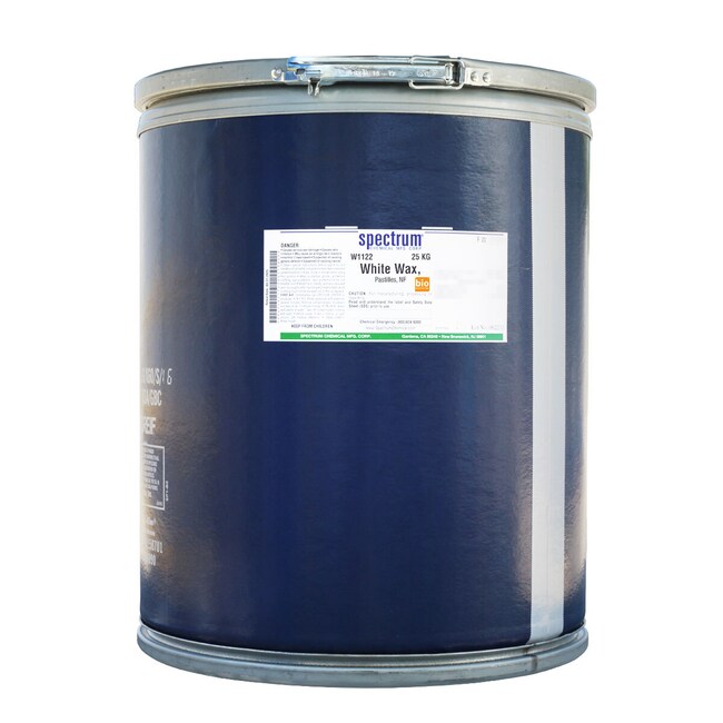 White Wax, Pastilles, NF, 25 kg, Spectrum Chemical, Quantity: 25 kg ...