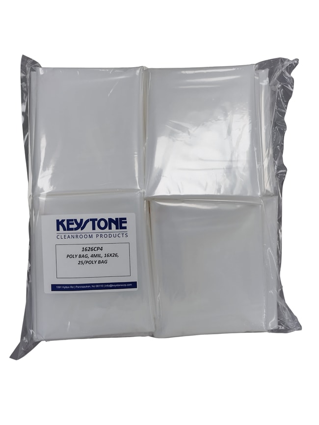 Keystone Cleanroom Products Clear Cleanroom Trash Bag 33 gal. | Buy ...