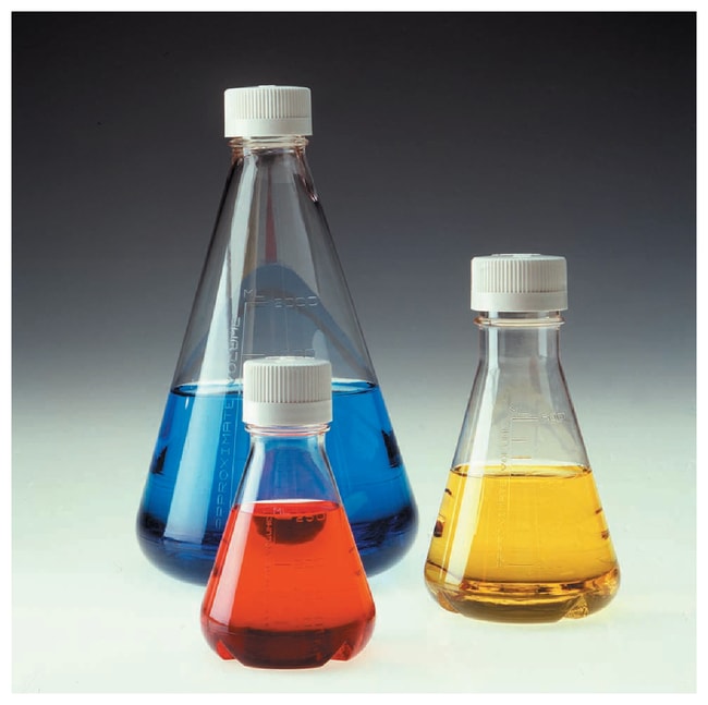 Thermo Scientific™ Nalgene™ Single-Use PETG Erlenmeyer Flasks with ...
