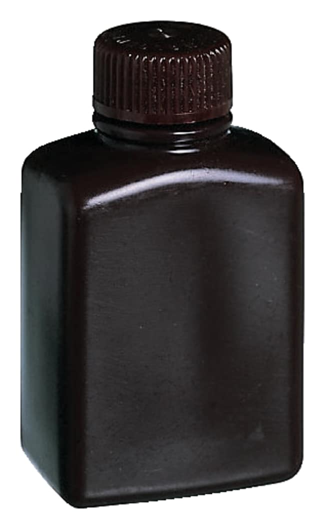 Thermo Scientific™ Nalgene™ Rectangular Amber HDPE Bottles Capacity: 64 oz. (2000mL) Thermo ...