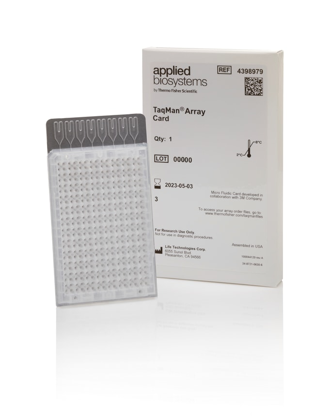 Applied Biosystems TaqMan Array Human MicroRNA A Cards v2.0 4 pack ...