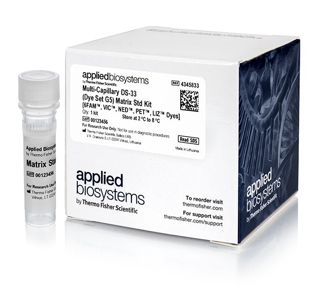 Applied Biosystems Kit de patrón de matriz DS-33 (juego de colorantes ...