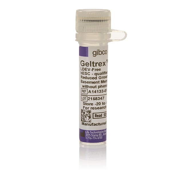 Gibco Geltrex LDEV-Free Reduced Growth Factor Basement Membrane Matrix ...