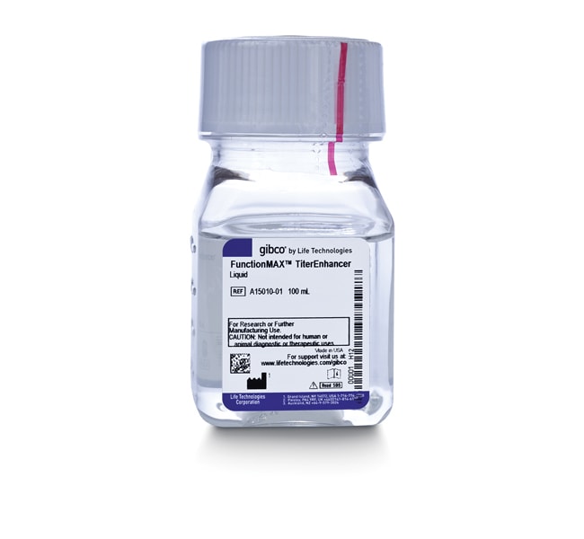Gibco FunctionMAX TiterEnhancer 100 mL | Buy Online | Gibco™ | Fisher ...