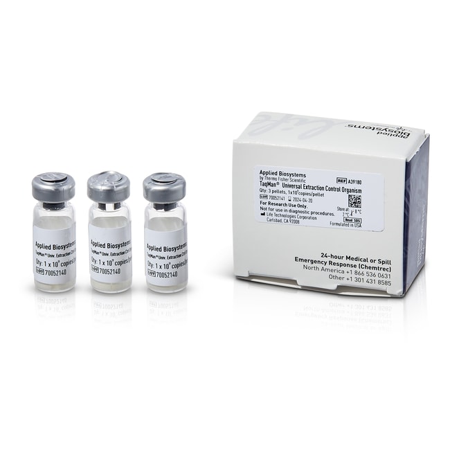 Applied Biosystems TaqMan Universal Extraction Control Organism TaqMan ...