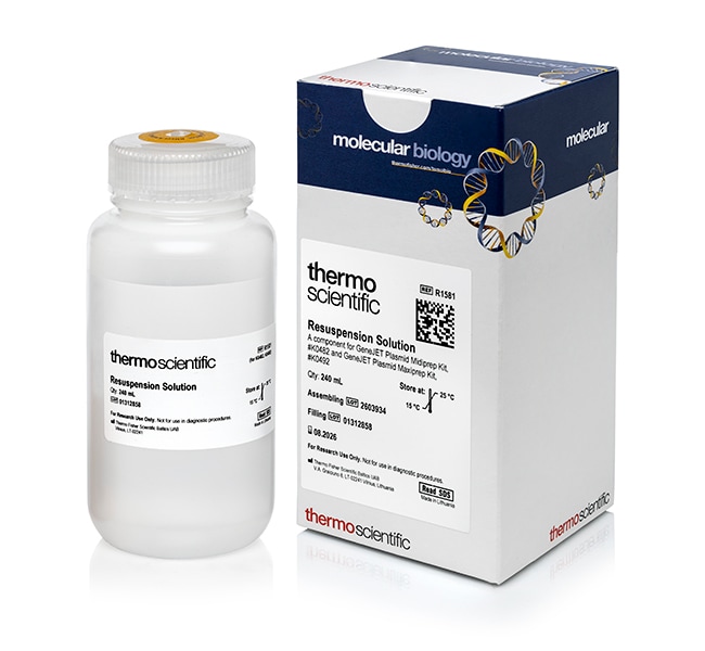 Thermo Scientific Resuspension Solution for GeneJET Plasmid Maxiprep ...