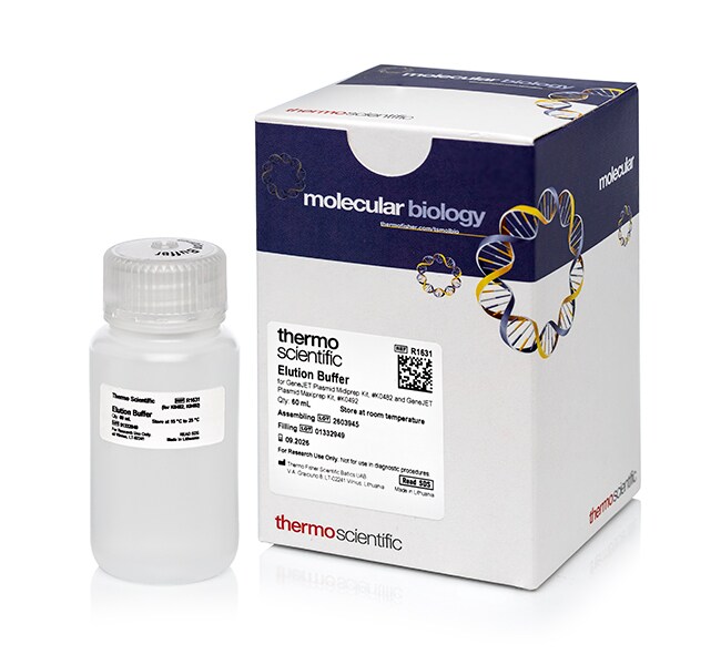 Thermo Scientific Elution Buffer for GeneJET Plasmid Midiprep Kit 60 mL ...